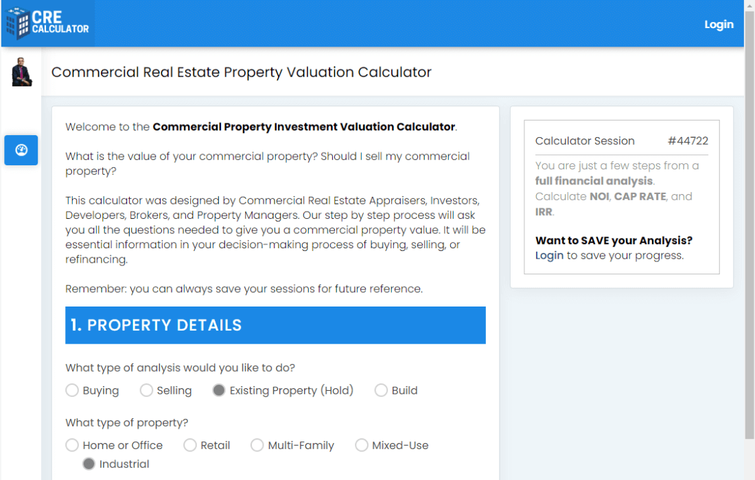 CRE Calculator: Commercial Real Estate Valuation